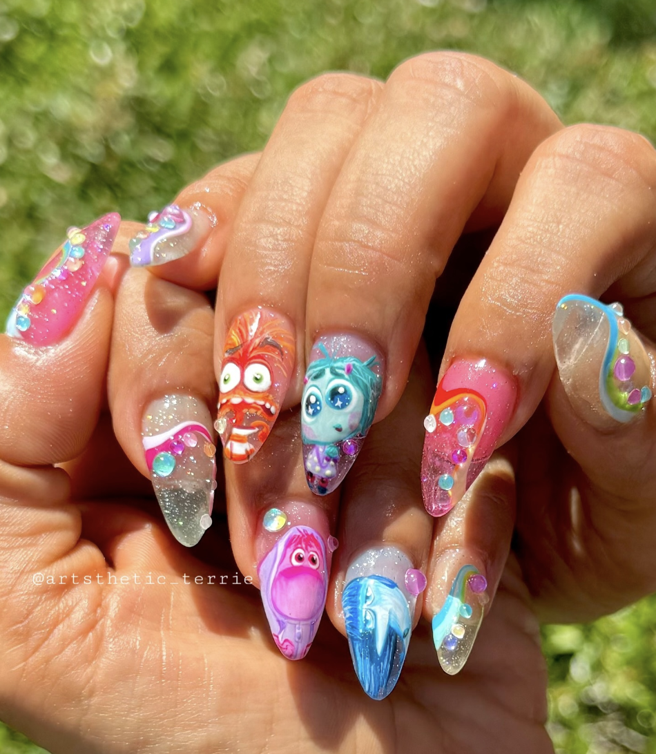 Get Inspired With Pixar Magic: 5 Inside Out 2 Nail Art Trends To Try ...