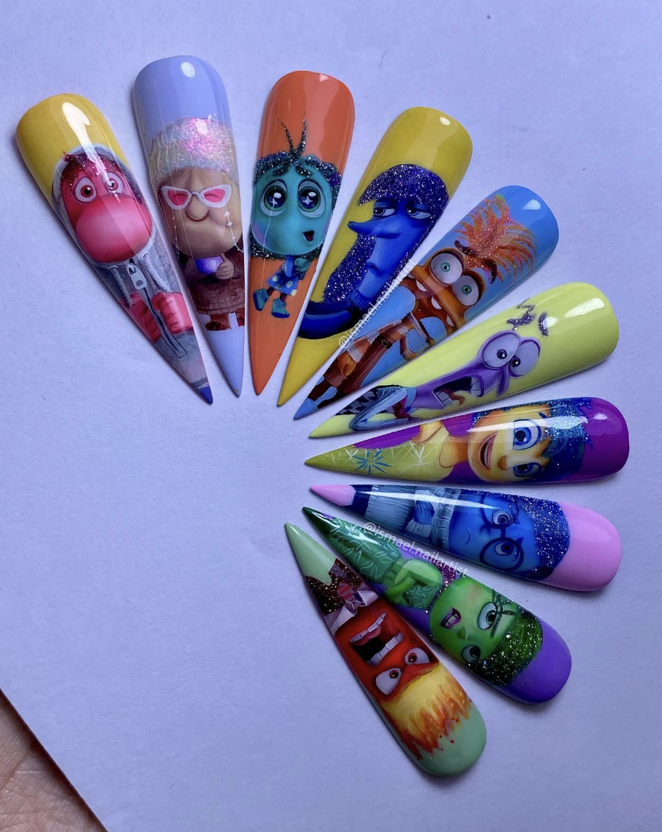 Get Inspired With Pixar Magic: 5 Inside Out 2 Nail Art Trends To Try ...
