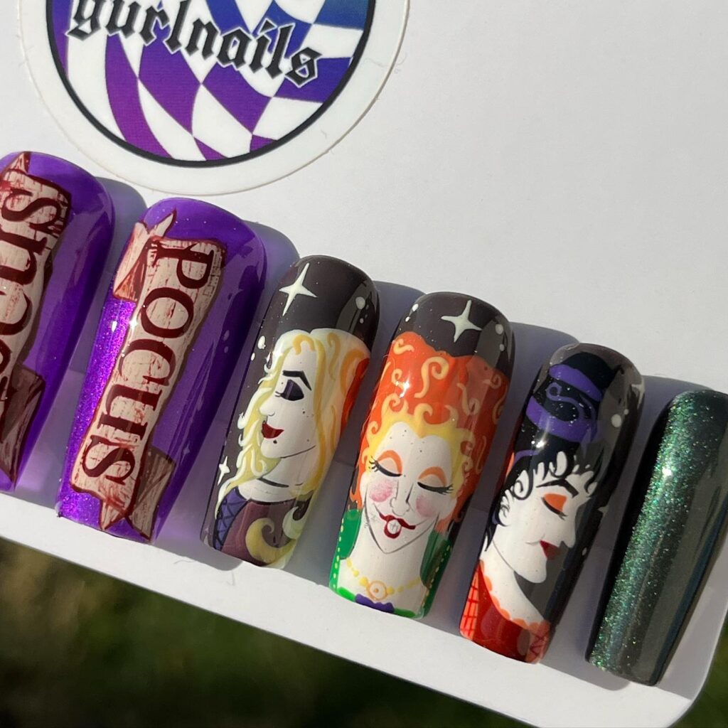 Hocus Pocus Nails: Spellbinding Designs For Fans Of The Sanderson ...