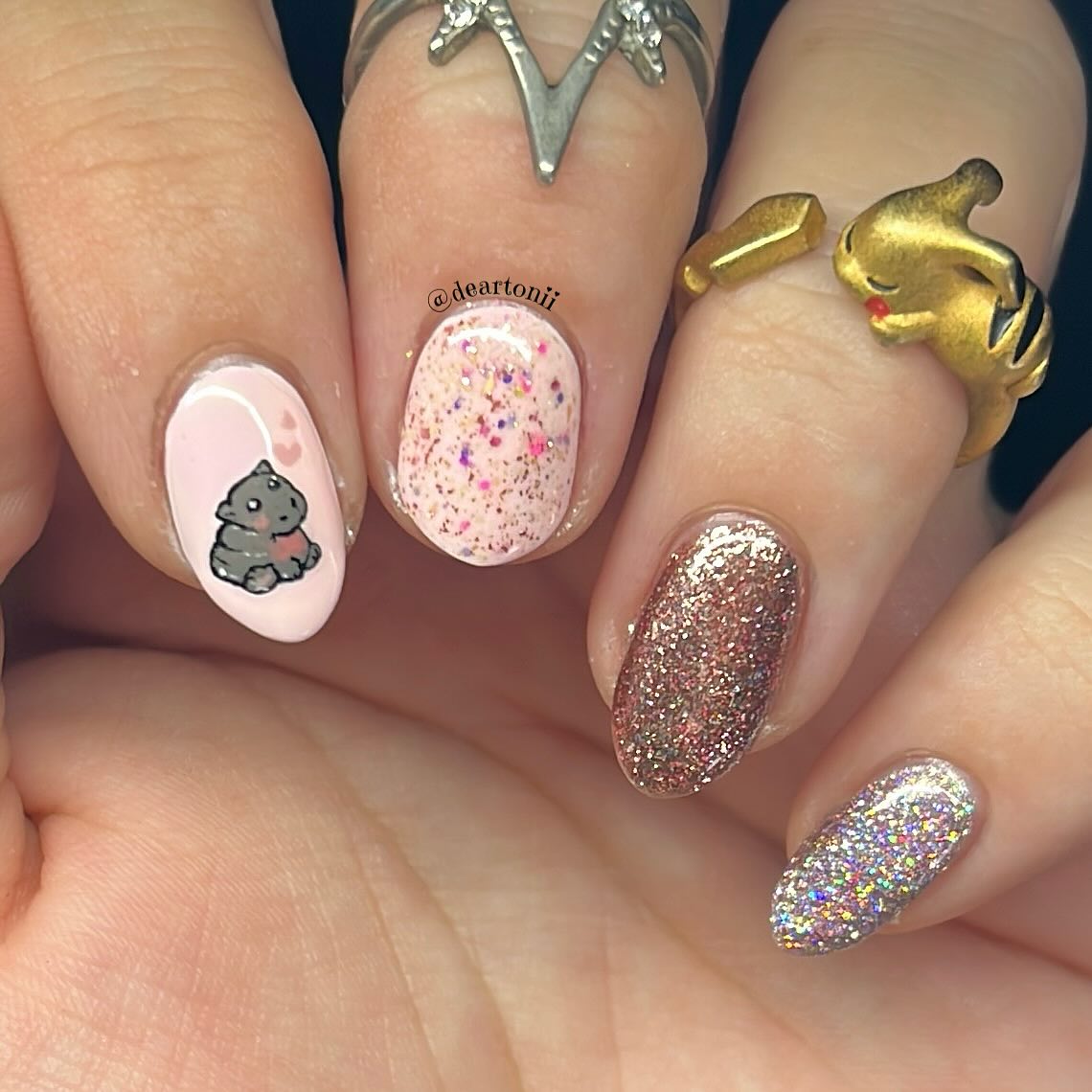 Moo Deng Nail Art: Hippo Glam! - Dream Manicures