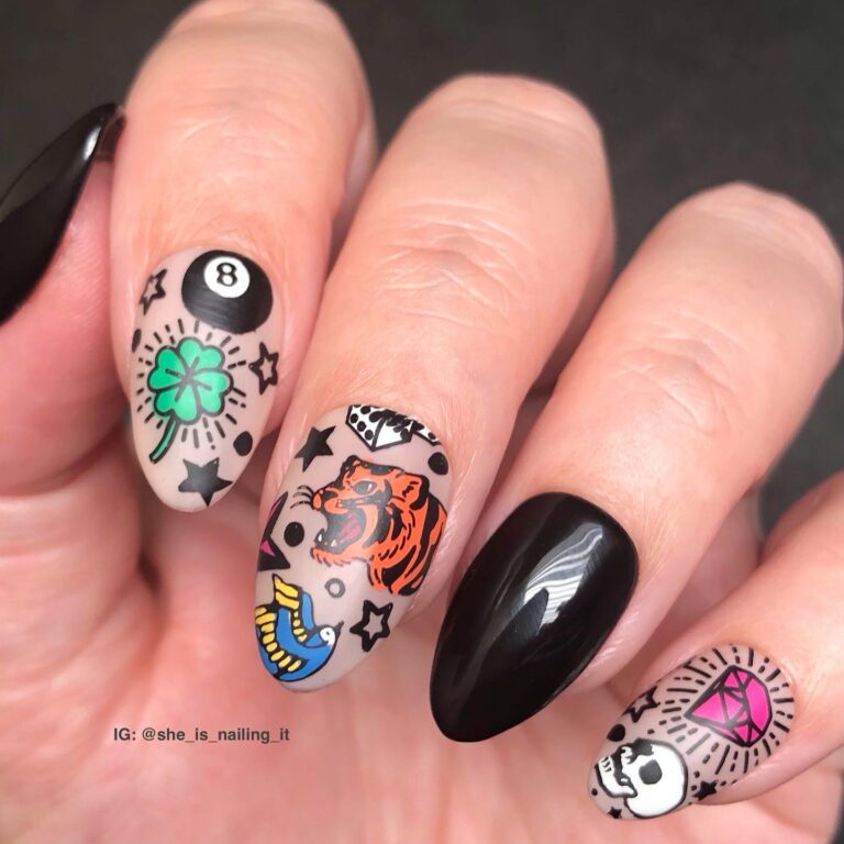 Tattoo Nail Art: Ink Your Nails With Edgy, Timeless Designs! - Dream ...