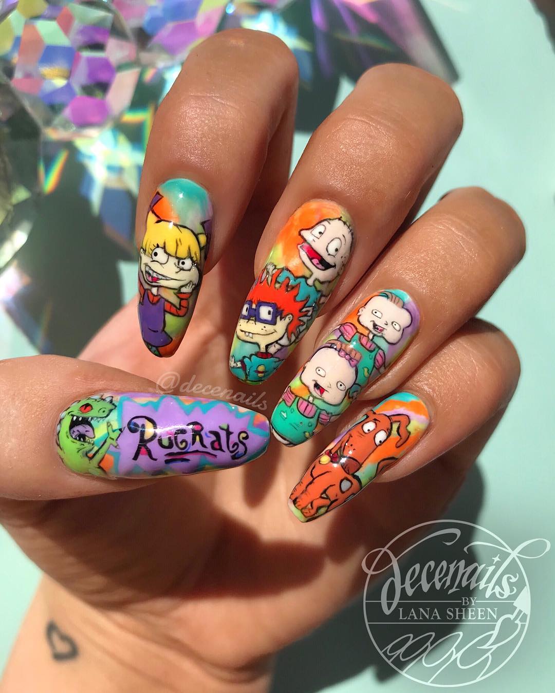 Rugrats Nail Art: A Throwback To The 90s With A Pop Of Color! - Dream ...