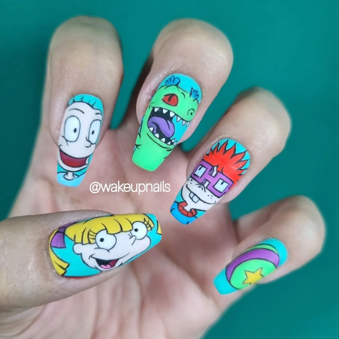 Rugrats Nail Art: A Throwback To The 90s With A Pop Of Color! - Dream ...