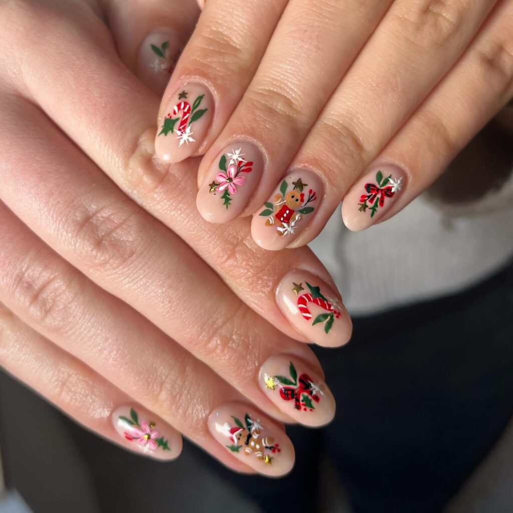 Sweeten Up Your Holidays With Gingerbread Nail Art - Dream Manicures
