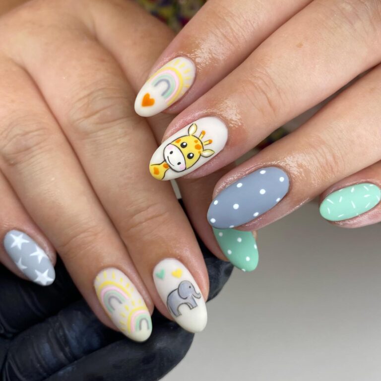 Baby Shower Nails: The Sweetest Manicure Ideas To Celebrate New ...
