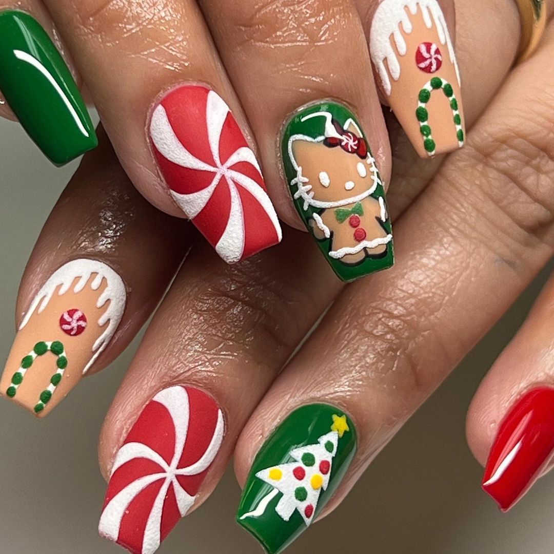 Sweeten Up Your Holidays With Gingerbread Nail Art - Dream Manicures