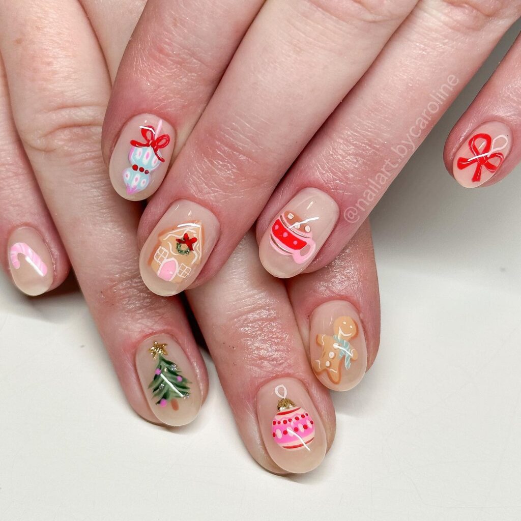 Sweeten Up Your Holidays With Gingerbread Nail Art - Dream Manicures