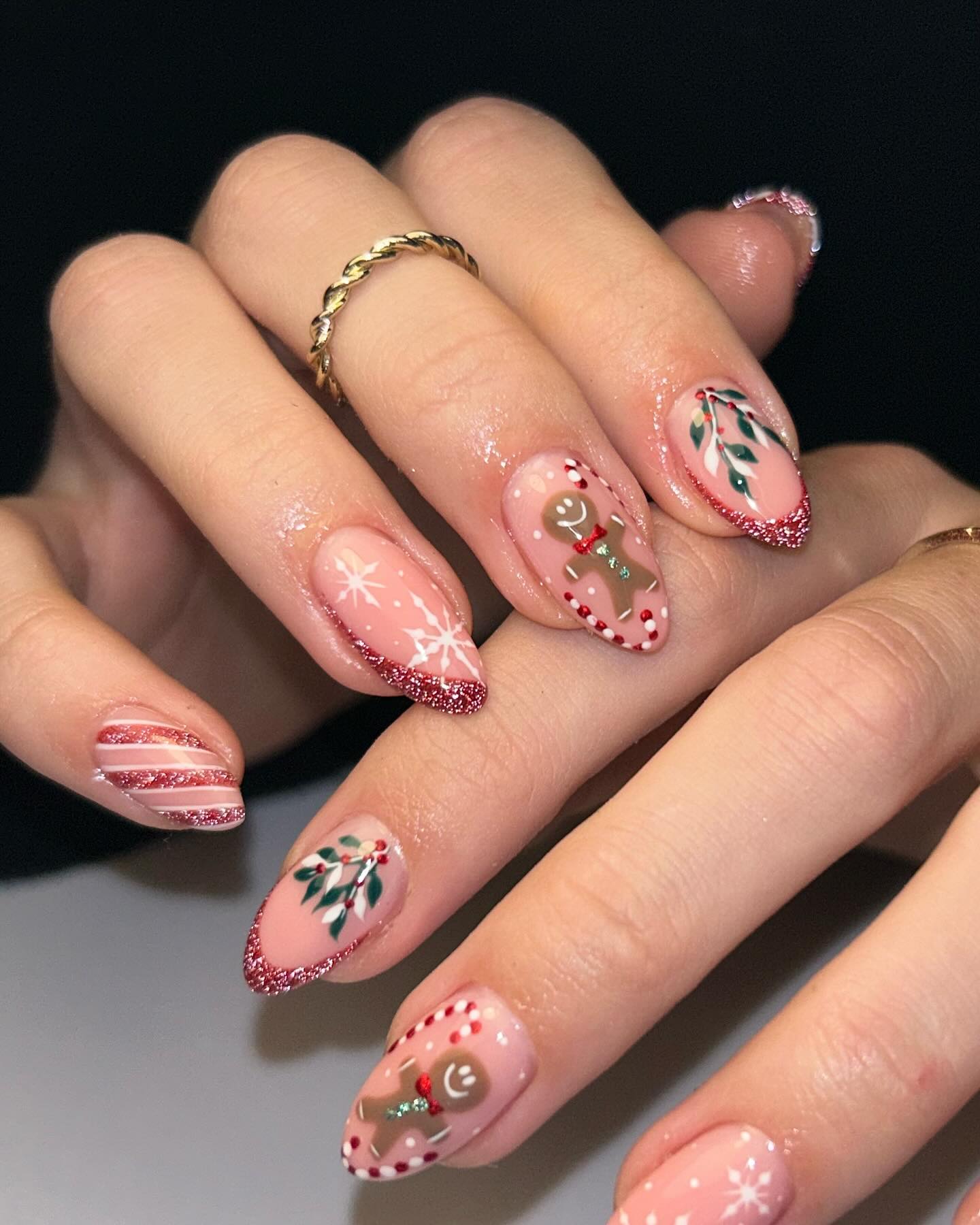 Sweeten Up Your Holidays With Gingerbread Nail Art - Dream Manicures