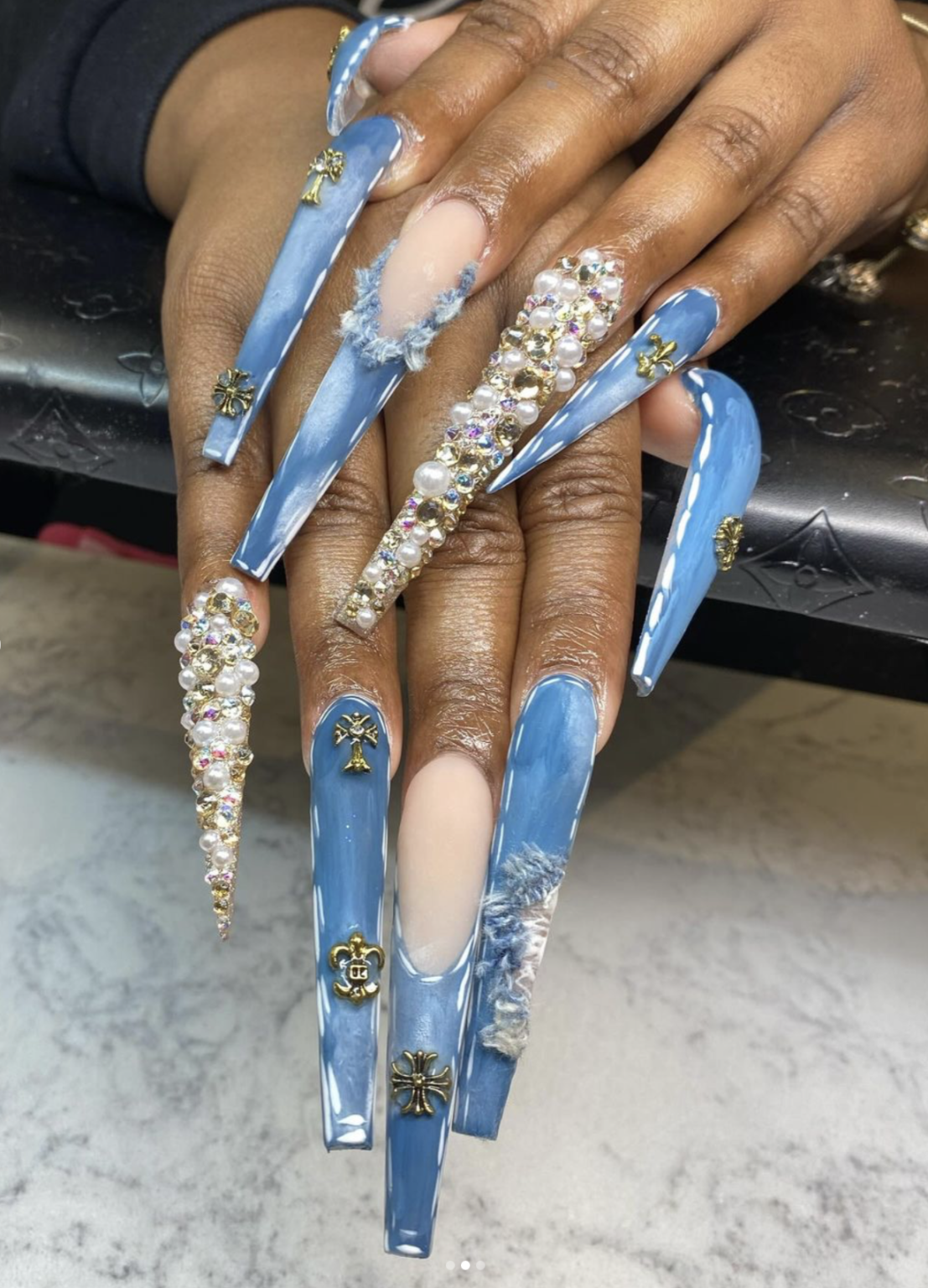 Denim Nails: The Coolest Manicure Trend You’ll Want To Wear All Season ...
