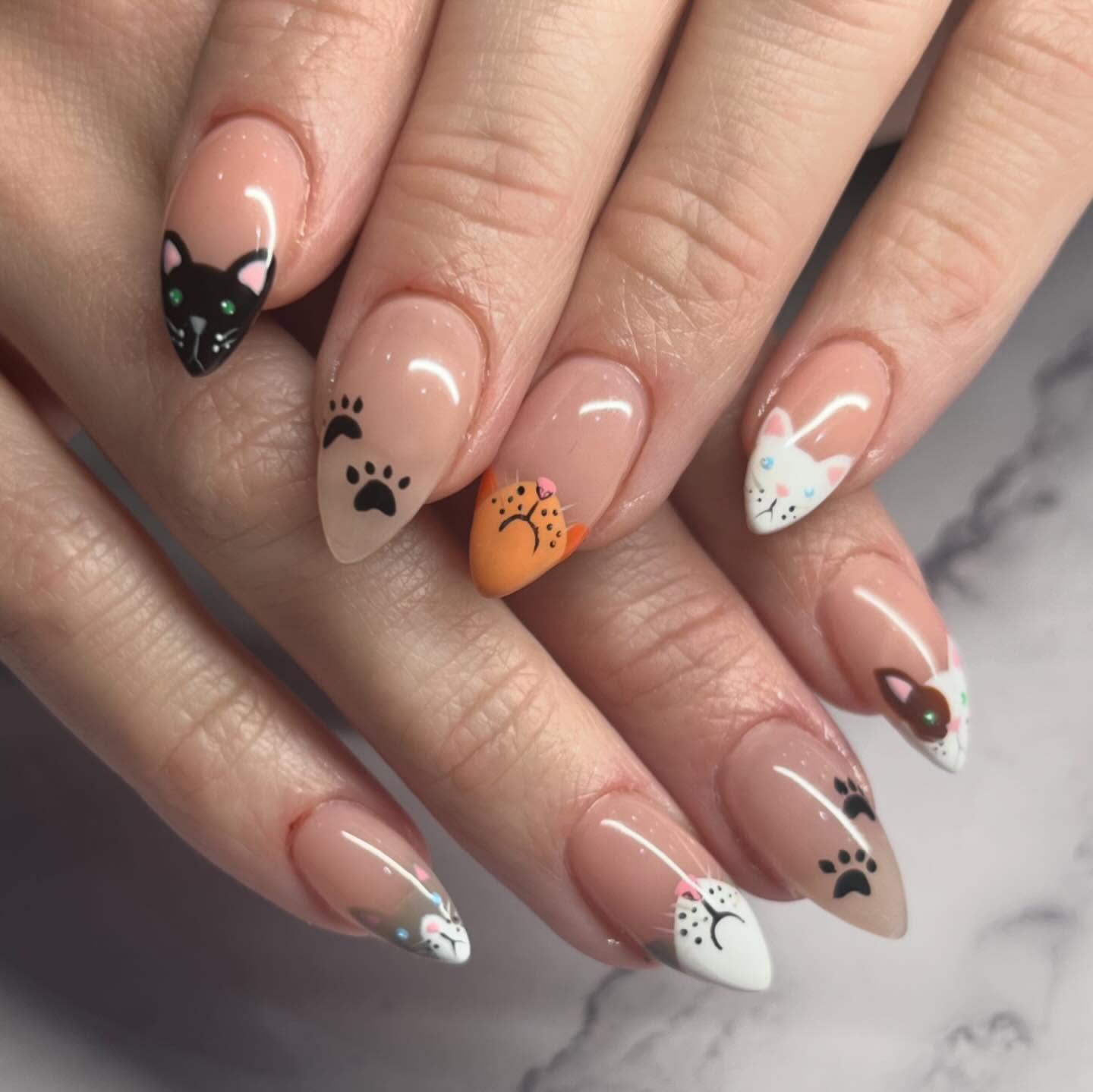 Purr-fectly Fierce: Cat Nail Art Inspo For Your Inner Feline - Dream ...