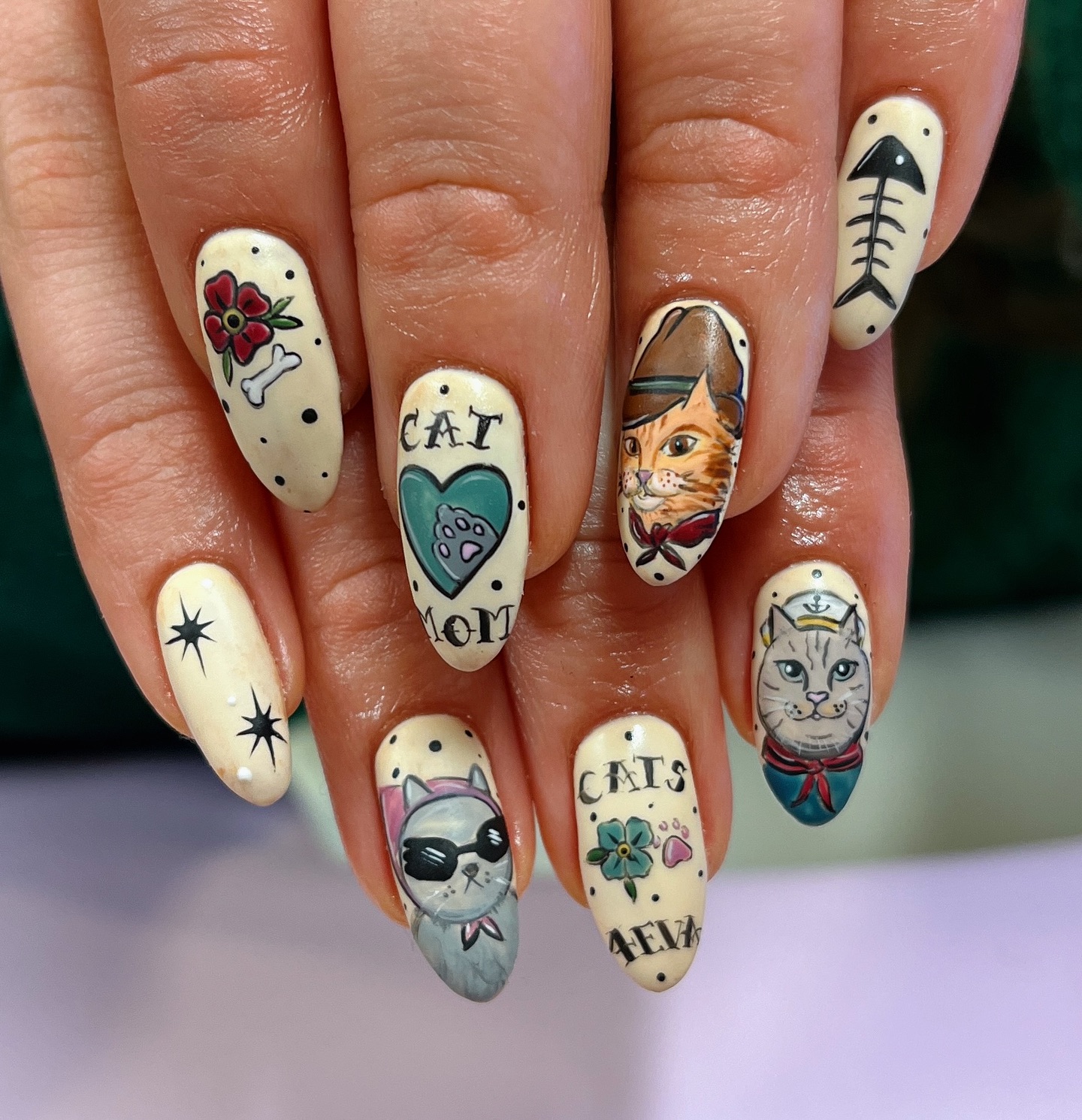 Purr-fectly Fierce: Cat Nail Art Inspo For Your Inner Feline - Dream ...