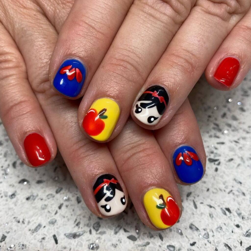 Snow White Nails: Enchanting Designs To Celebrate The Fairest Of Them ...