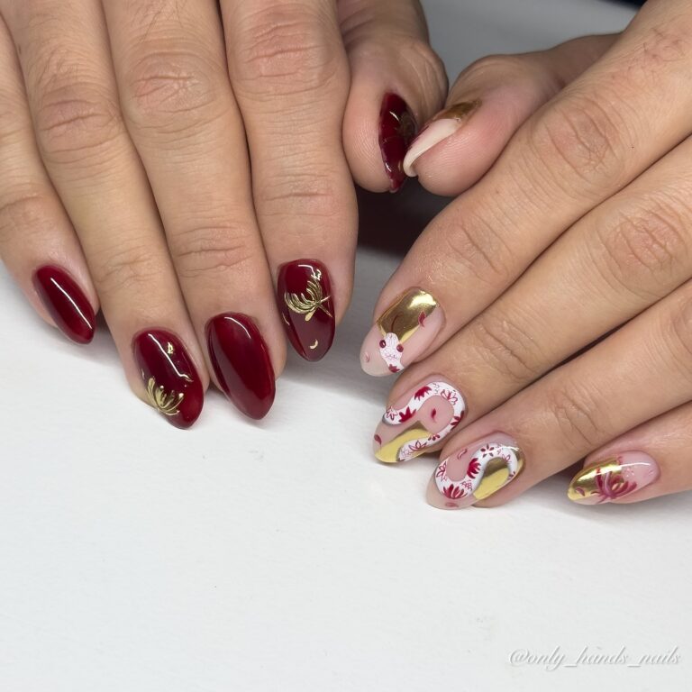 Lunar New Year Nails: Celebrate In Style For The Year Of The Snake 🐍 ...
