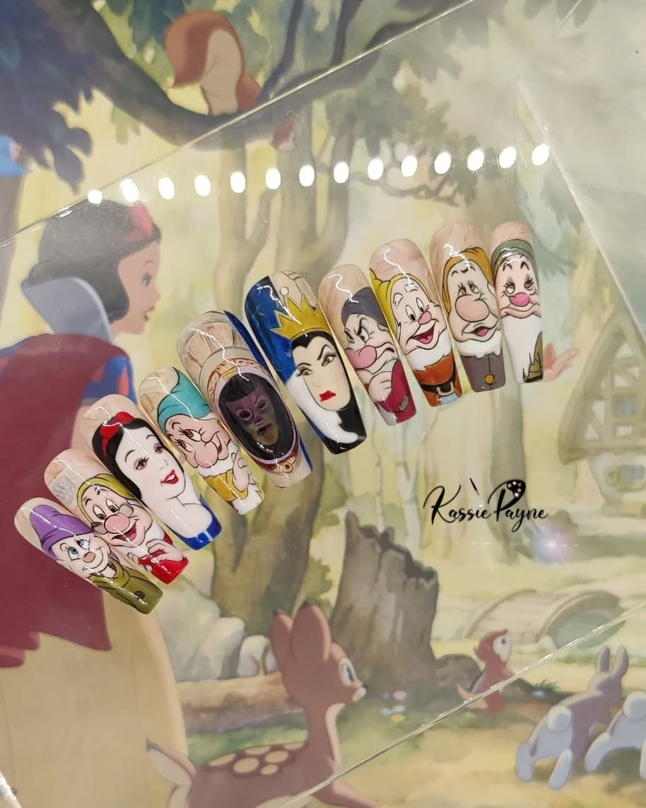 Snow White Nails: Enchanting Designs To Celebrate The Fairest Of Them ...